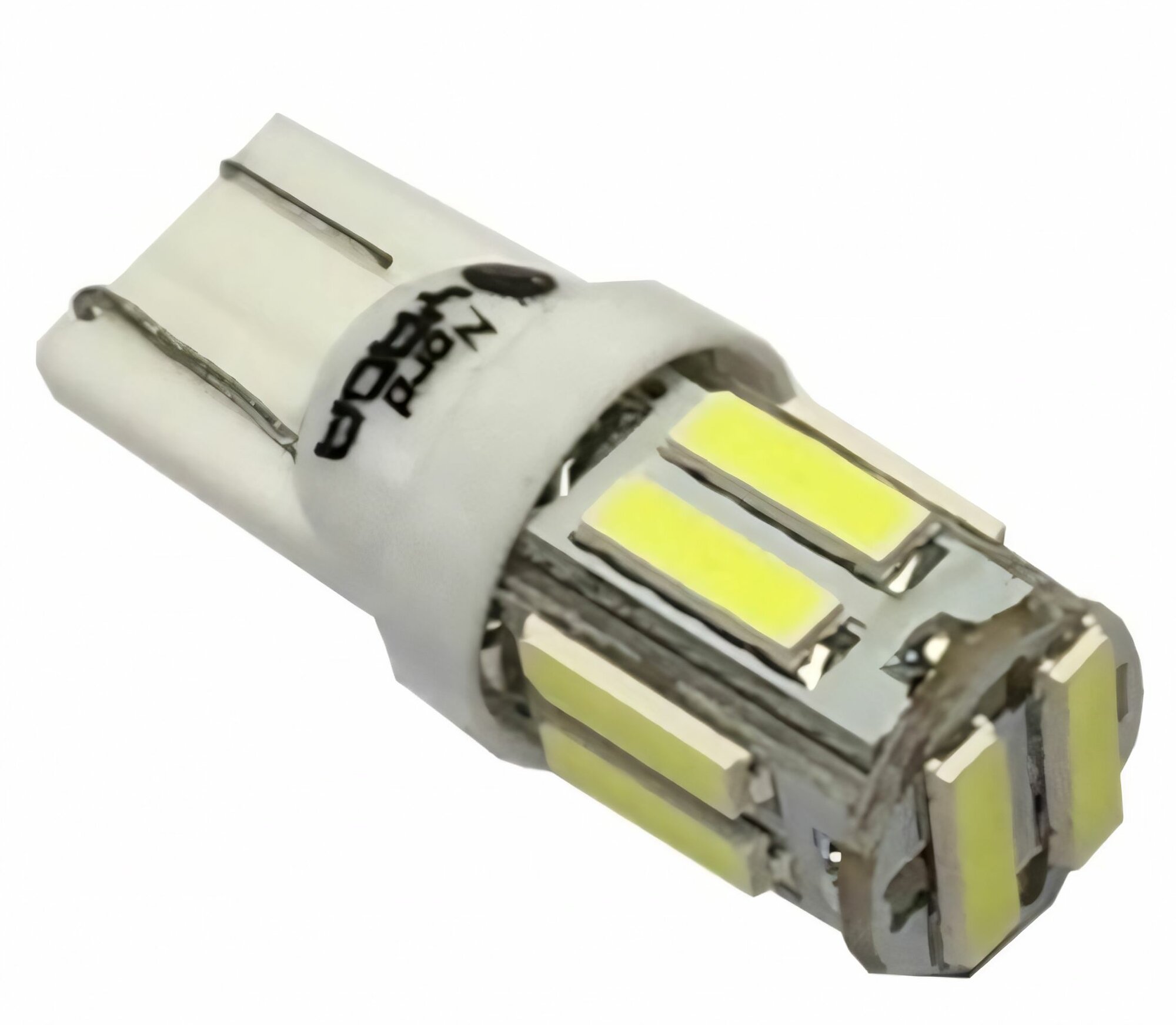 Светодиодная лампа T10 10SMD (size 7020) 24V W5W base W2.1*9.5D белый