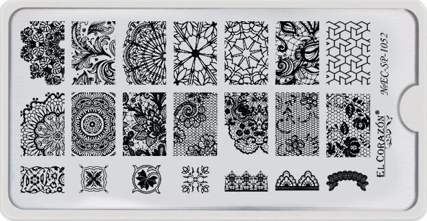 El Corazon Пластина для стемпинга 6х12 см. №EC-SP-1052