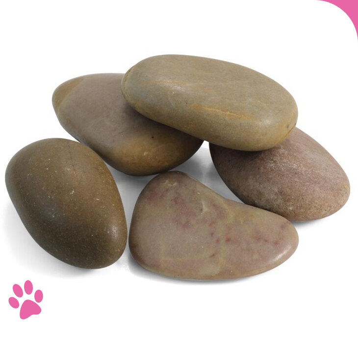 Triol Грунт для аквариума "Галька" (S/RM), фракция 3-6 см, коричневая, 1кг