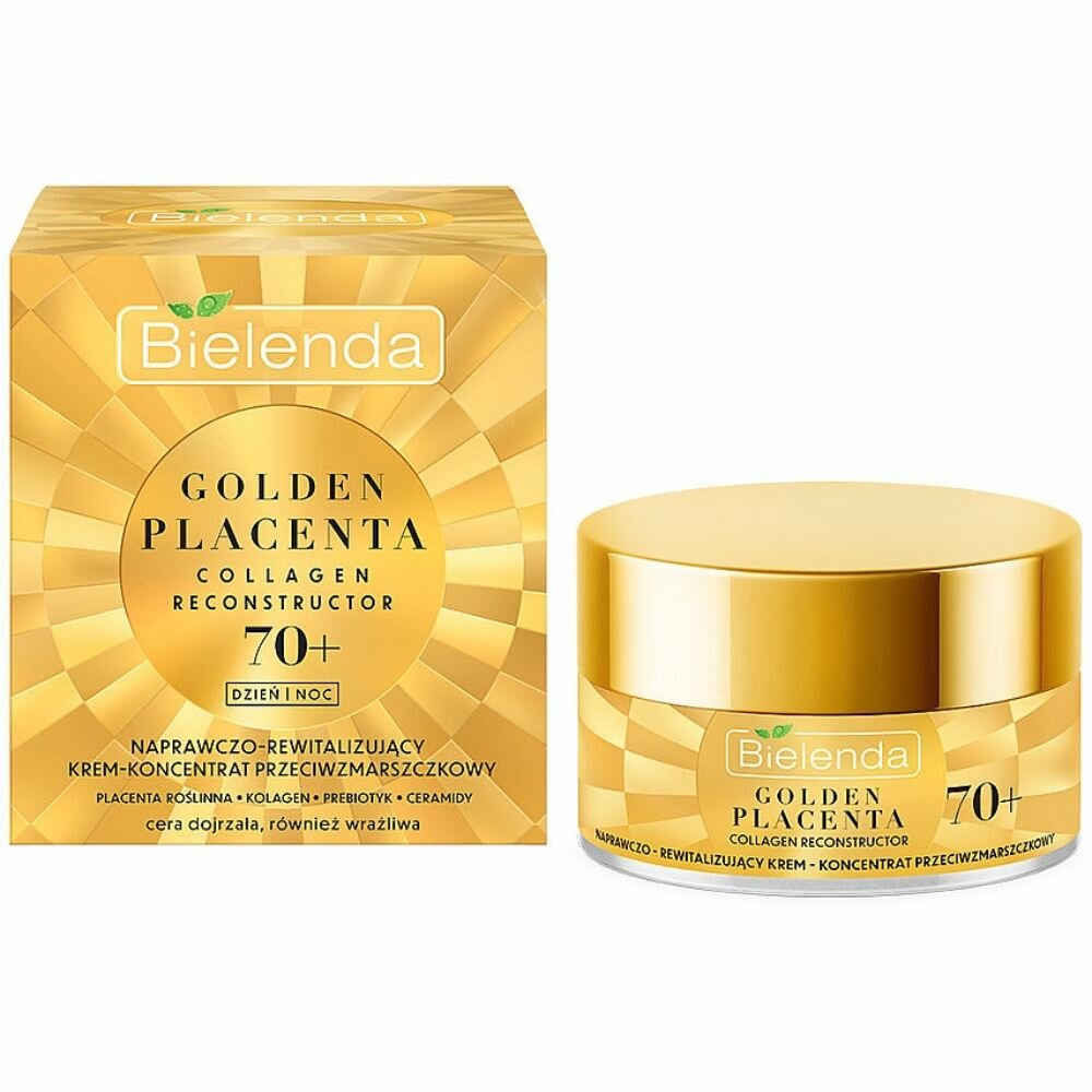 BIELENDA Подтягивающий крем для лица Golden Placenta Collagen Reconstructor Face Cream 70+