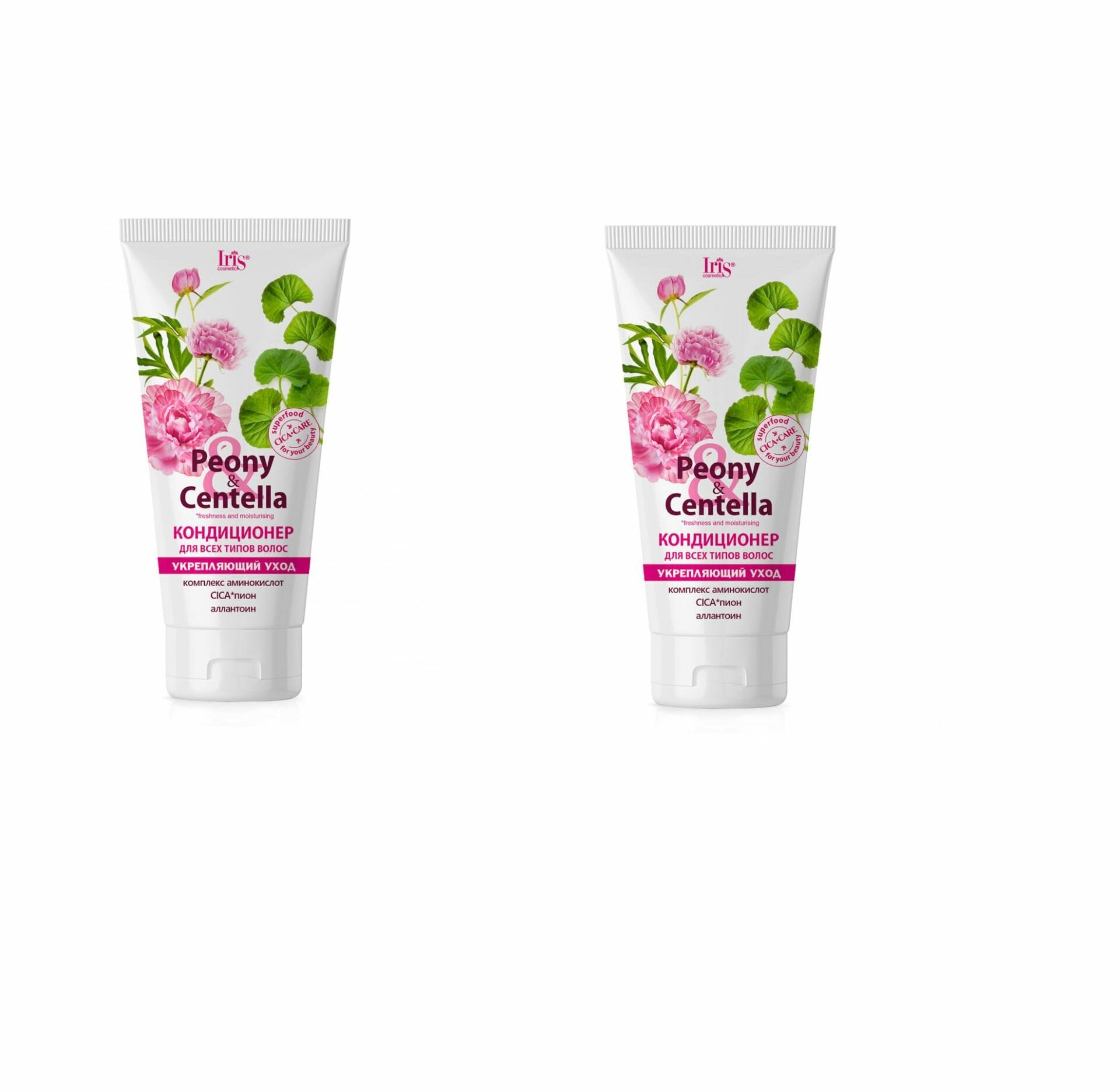 Iris cosmetic Кондиционер для волос Peony & Centella, укрепляющий, 180 мл, 2 уп