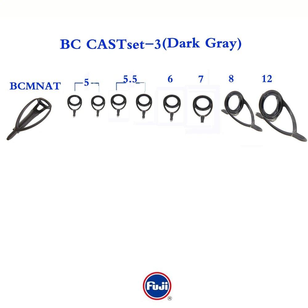 Оригинальные направляющие Fuji KW CAST из нержавеющей стали BC CASTset-3(Gray), MNAT5-1.6(ID1.6mm)