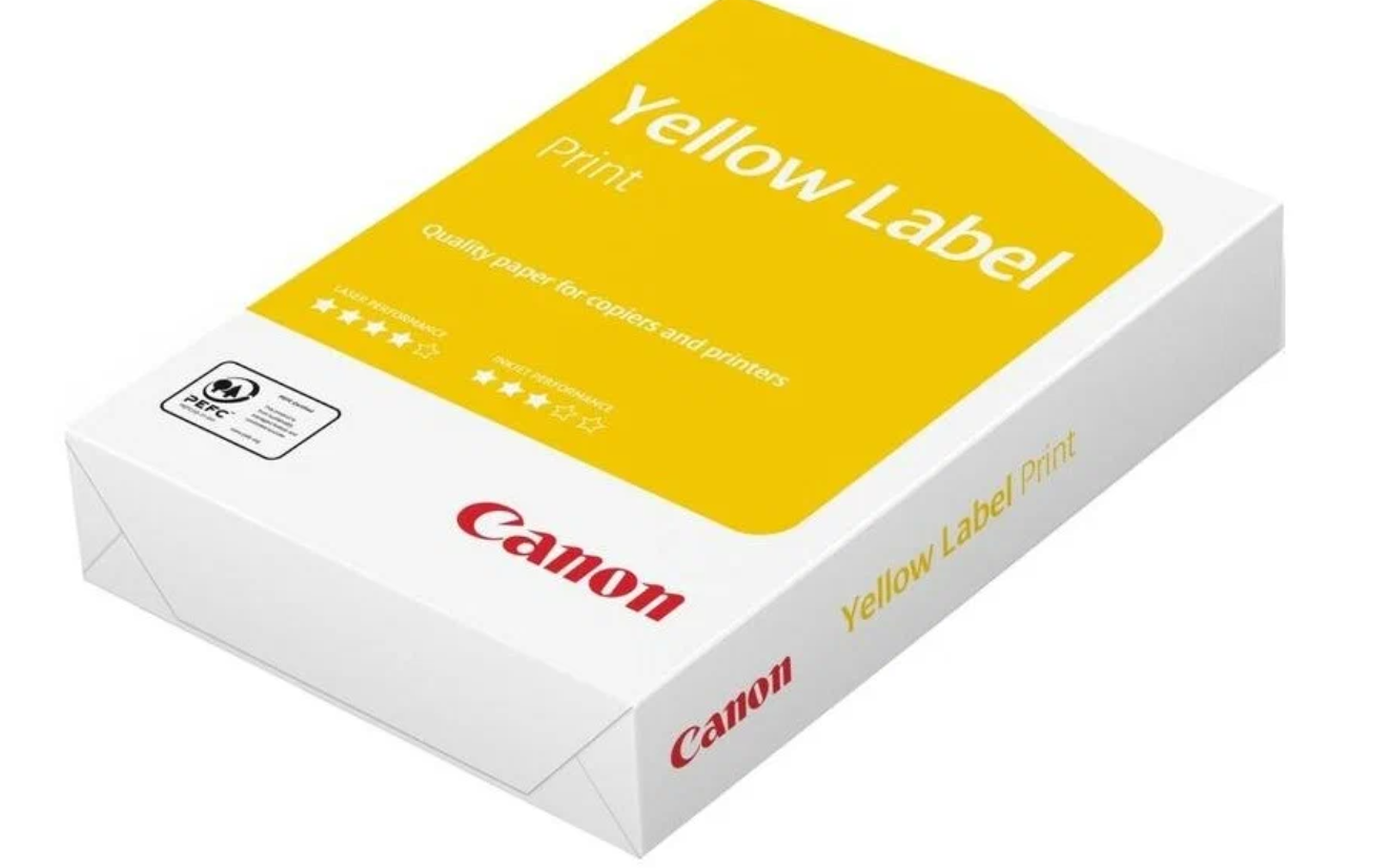 Бумага Canon A4 Yellow Label Print 80 г/м² 500 лист, белый