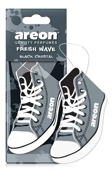 Ароматизатор на зеркало Areon Fresh Wave Dry Black Crystal черный кристалл