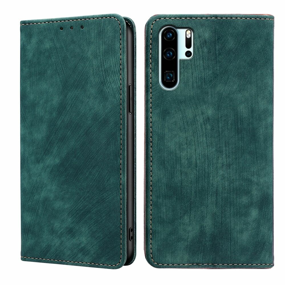 Чехол-книжка MyPads для Huawei P30 Pro / Хуавей P30 Про мягкое прикосновение (зеленый)