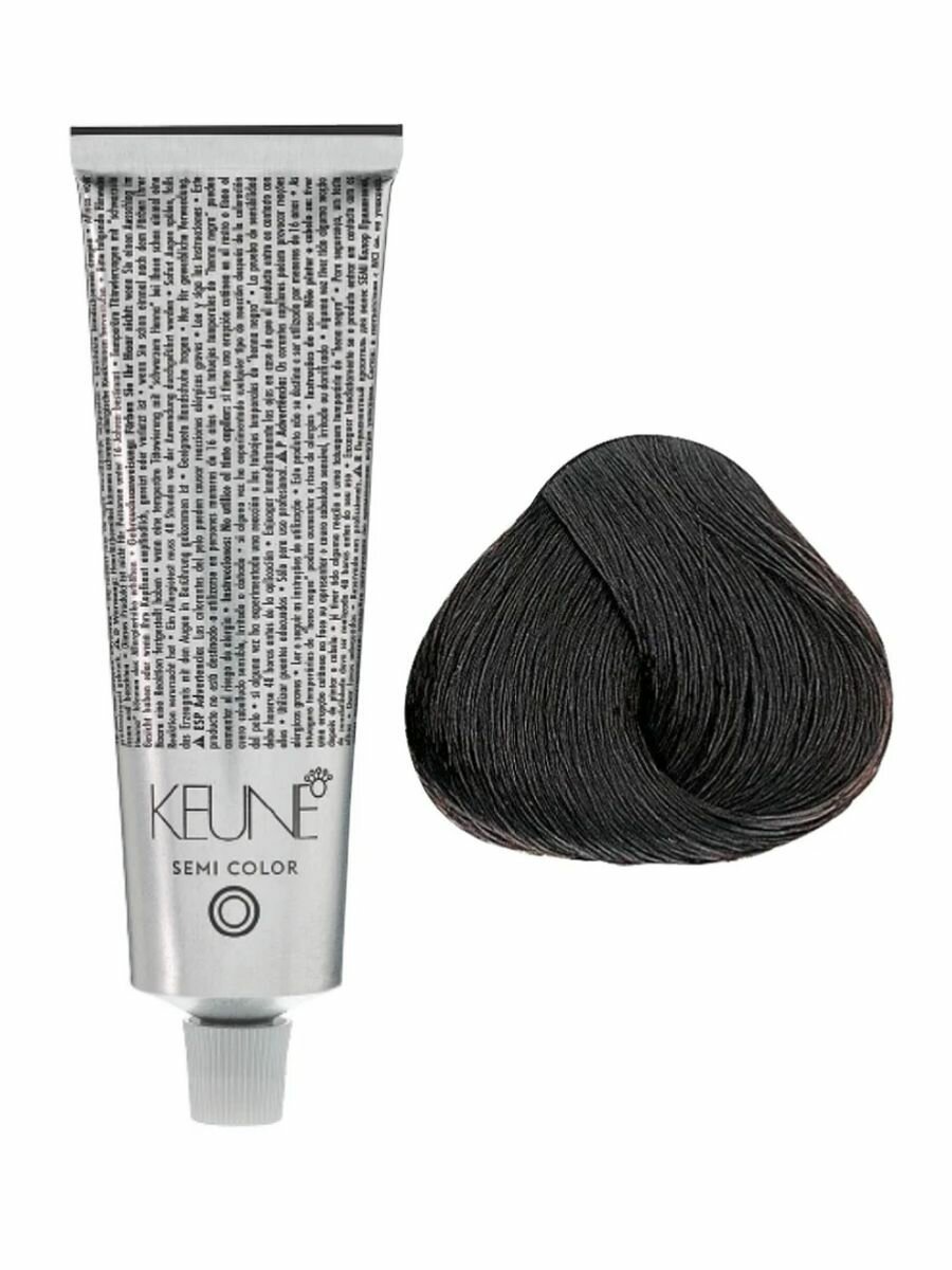 KEUNE SEMI COLOR 4 Средний Шатен Крем-краска для волос без аммиака