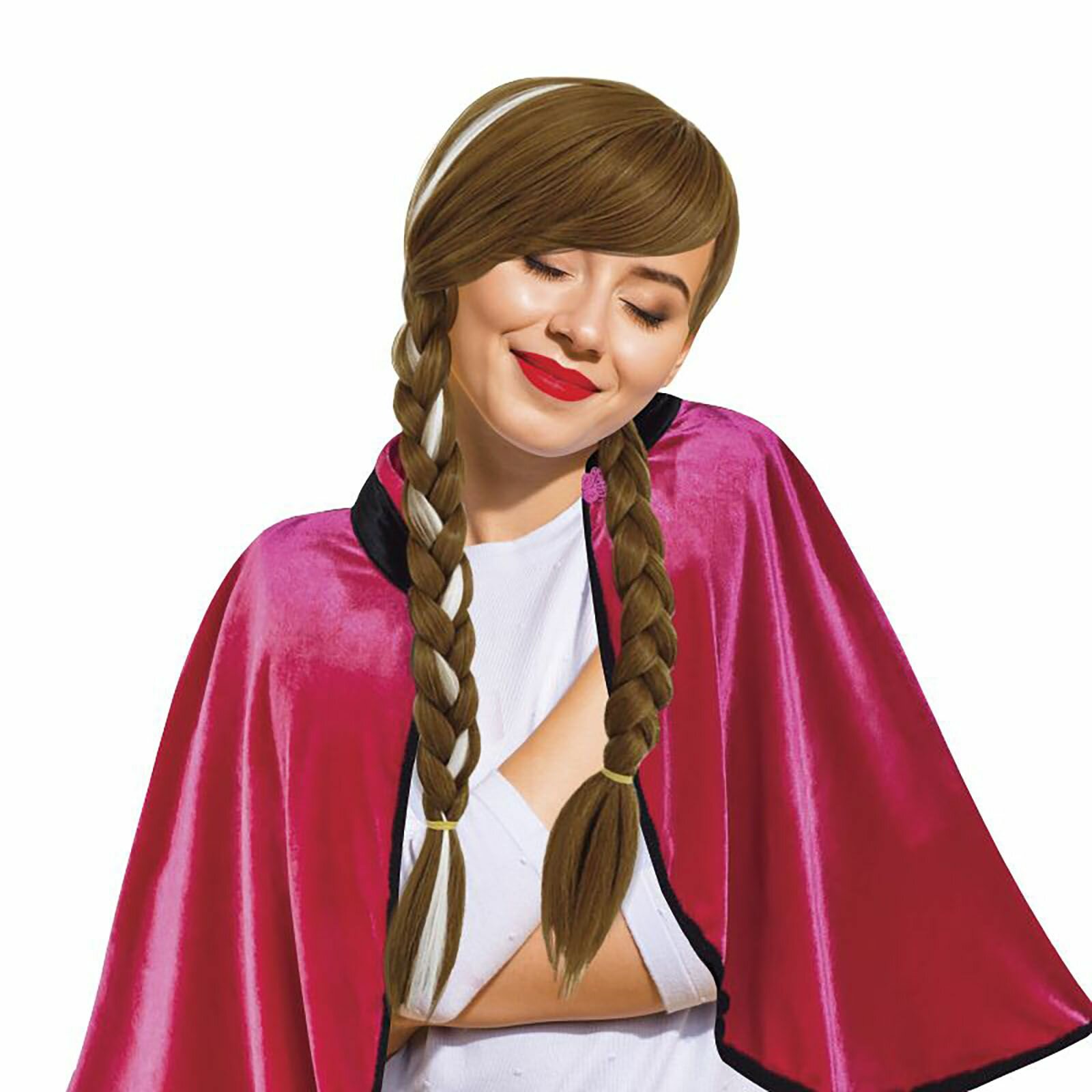 Парик "Косички" Русые / 190 г / веселуха