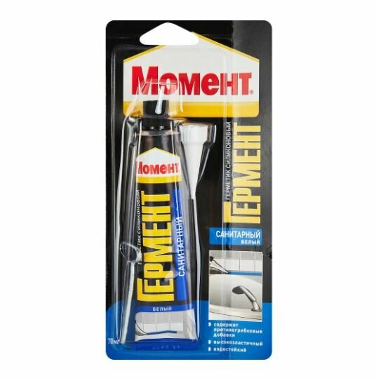 Герметик Момент санитарный белый 70 мл