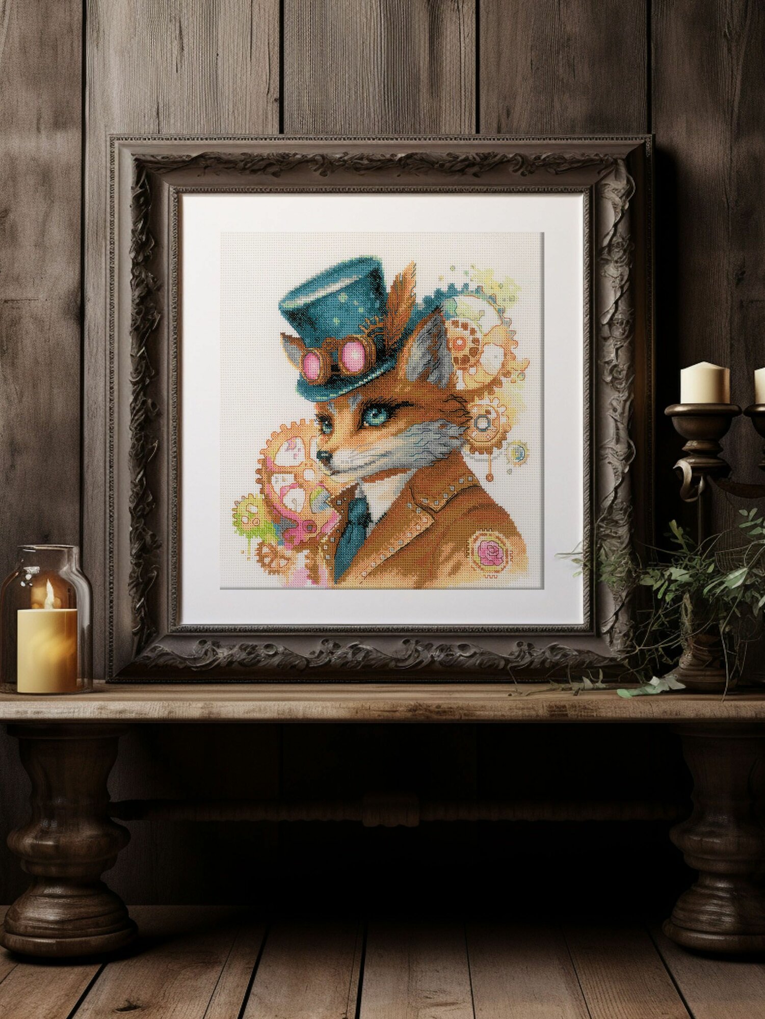 Набор для вышивания крестом Риолис, вышивка крестиком "Леди Алиса" 20*20см, 2209