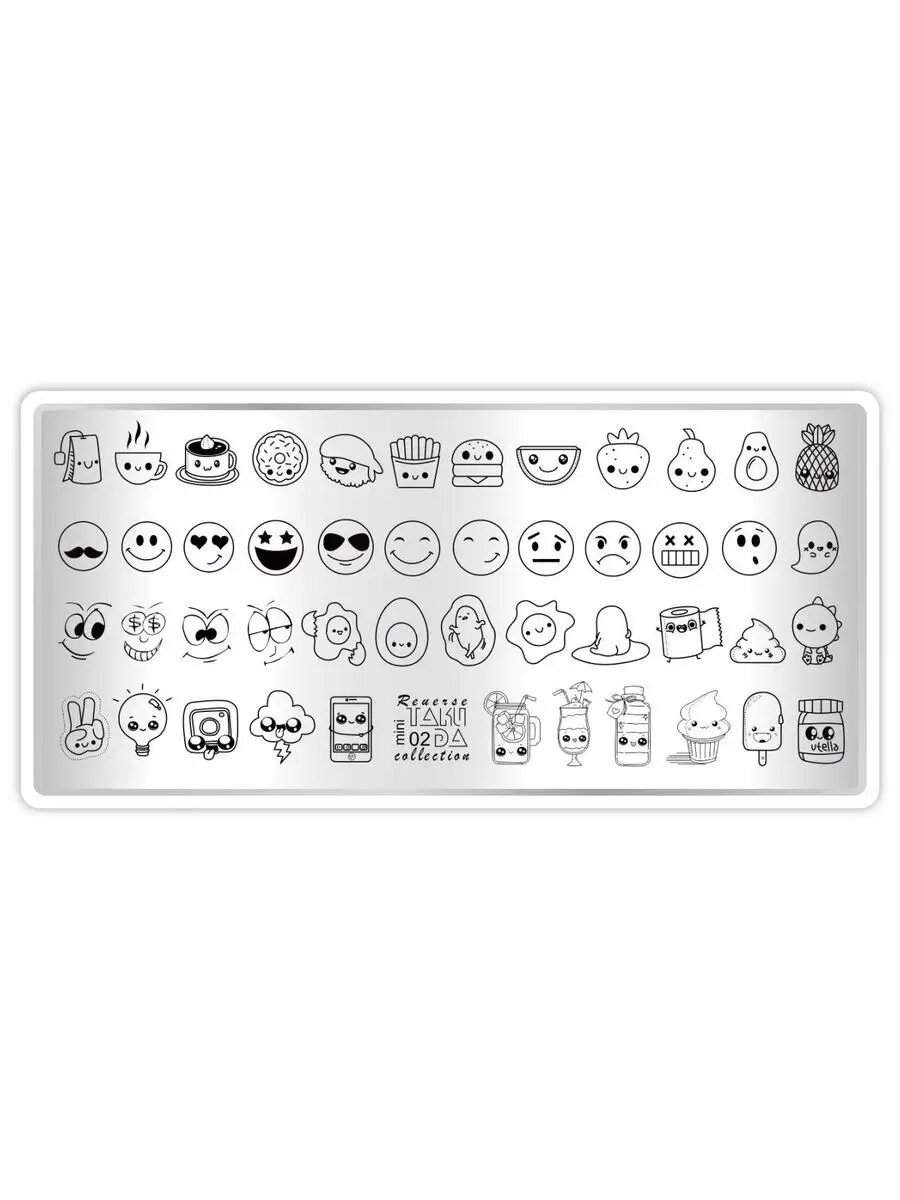 Пластина для стемпинга и дизайна ногтей