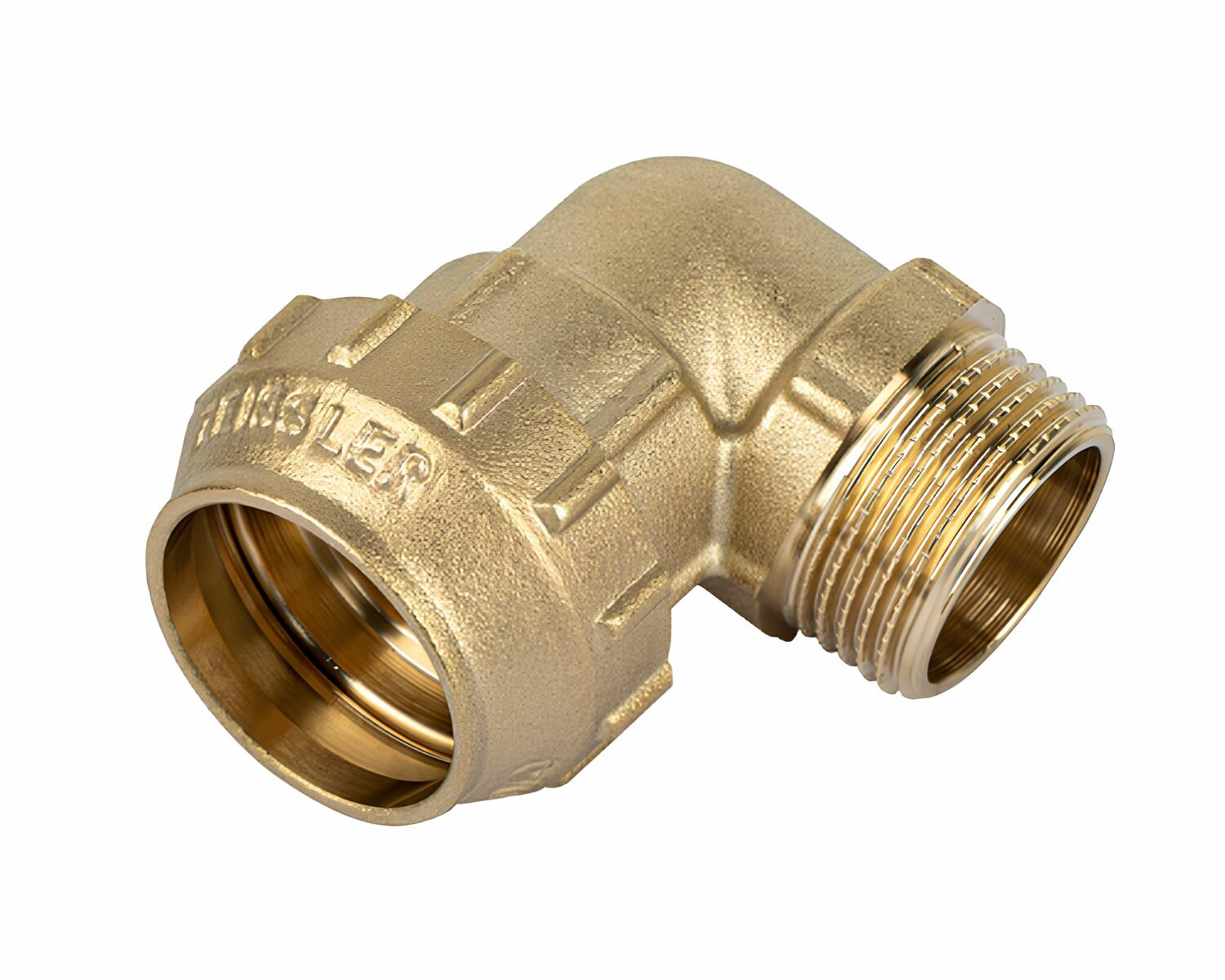 Угол латунный с наружной резьбой для труб ПНД 32 мм-1" ZEISSLER ZSr.152.023206