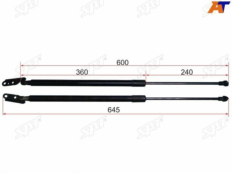 . SAT Амортизатор (Газовый упор) крышки багажника для NISSAN X-TRAIL T31 LH 07-
