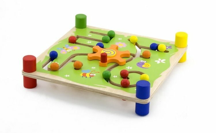 Лабиринт-трек с шариками Viga Насекомые, в коробке VG50175