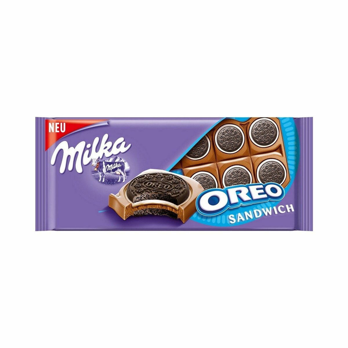 Milka Шоколад молочный Орео Сэндвич, 92 г