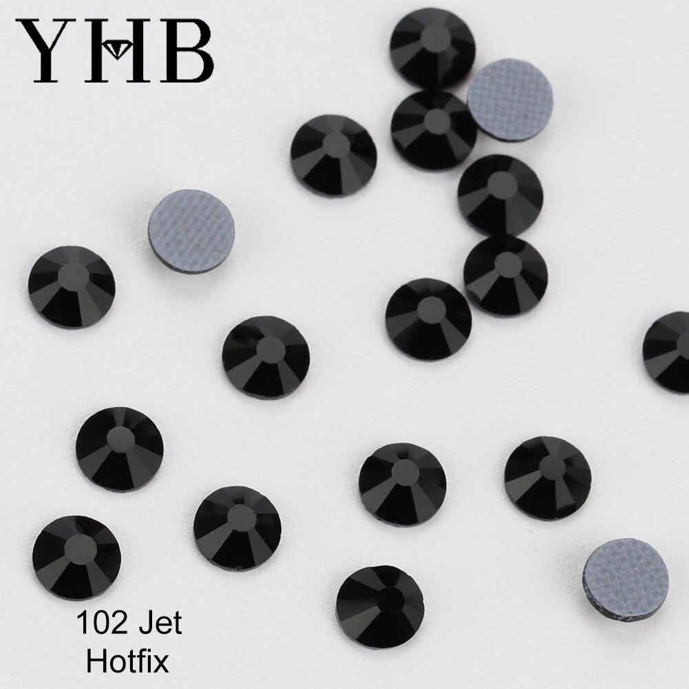Стразы YHB 5 мм, 102 Jet, 1440 шт