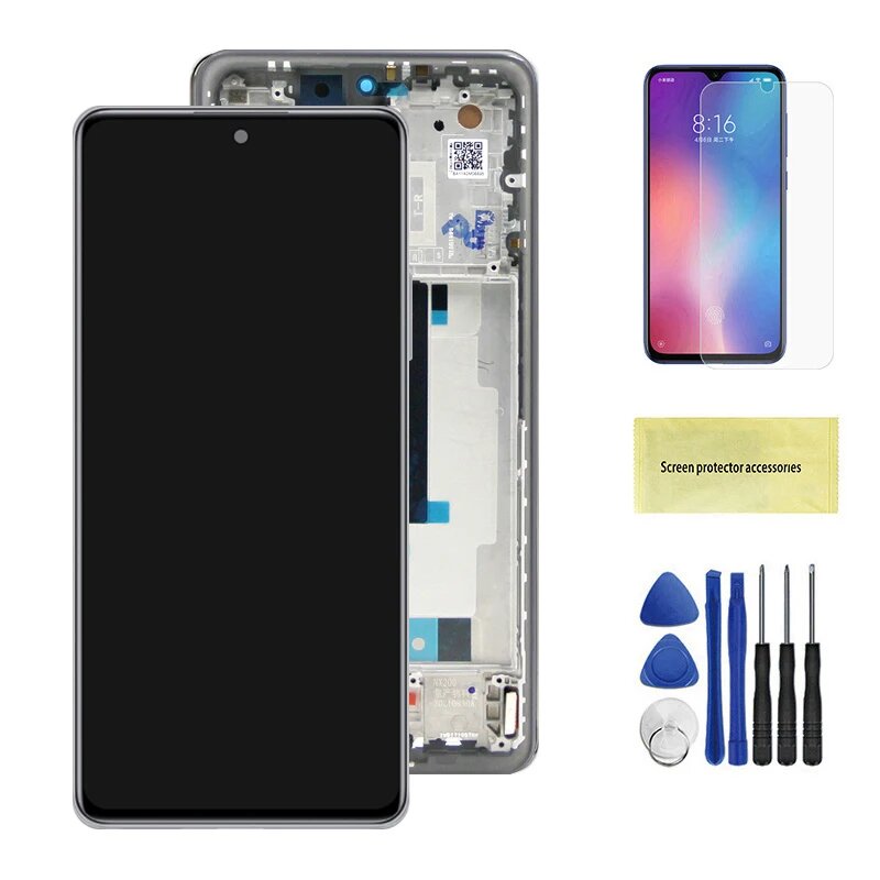 6,67" для Xiaomi 11T Pro 2107113 Цифровой сенсорный экран SG с ЖК-дисплеем и With Silver Frame