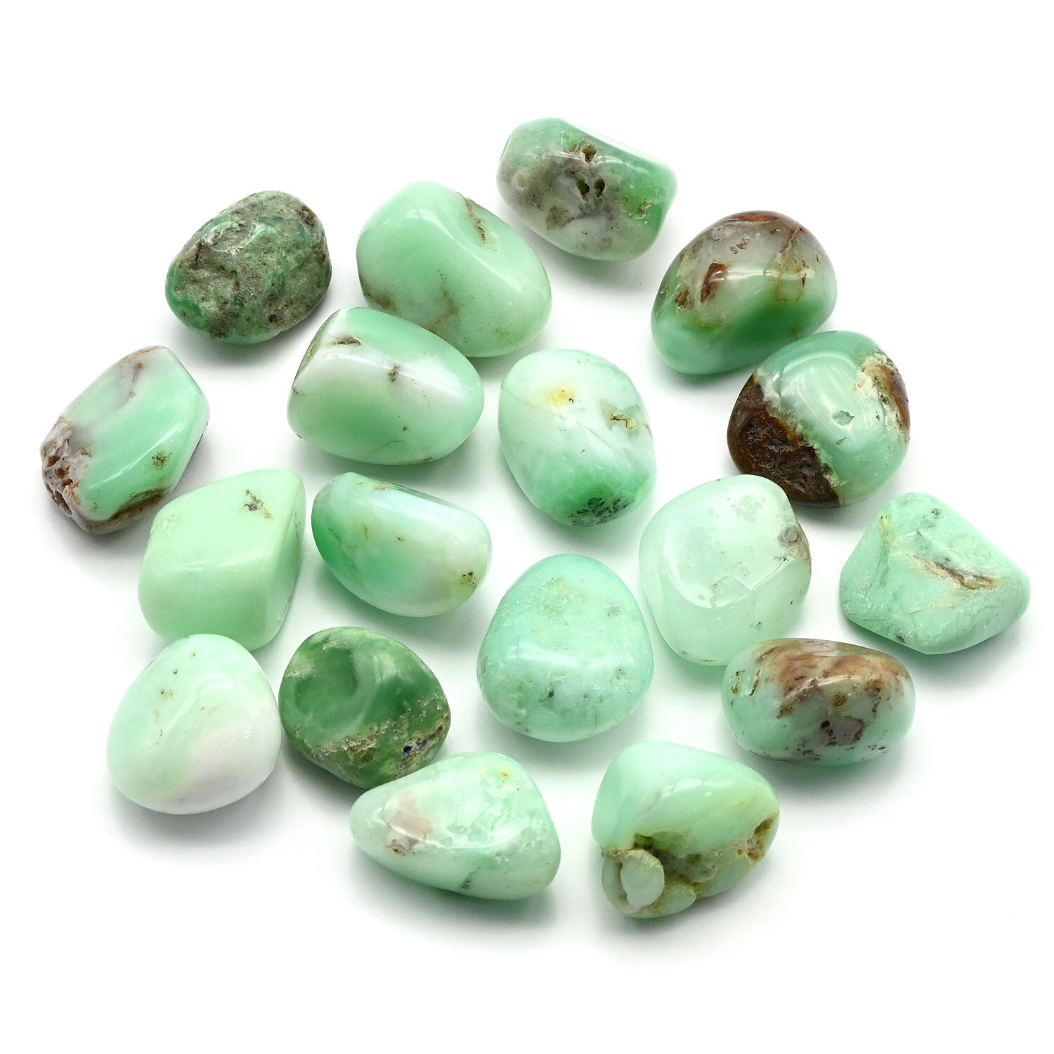 Минерал хризопраз 20*17*12мм, 5-9г (Q) .