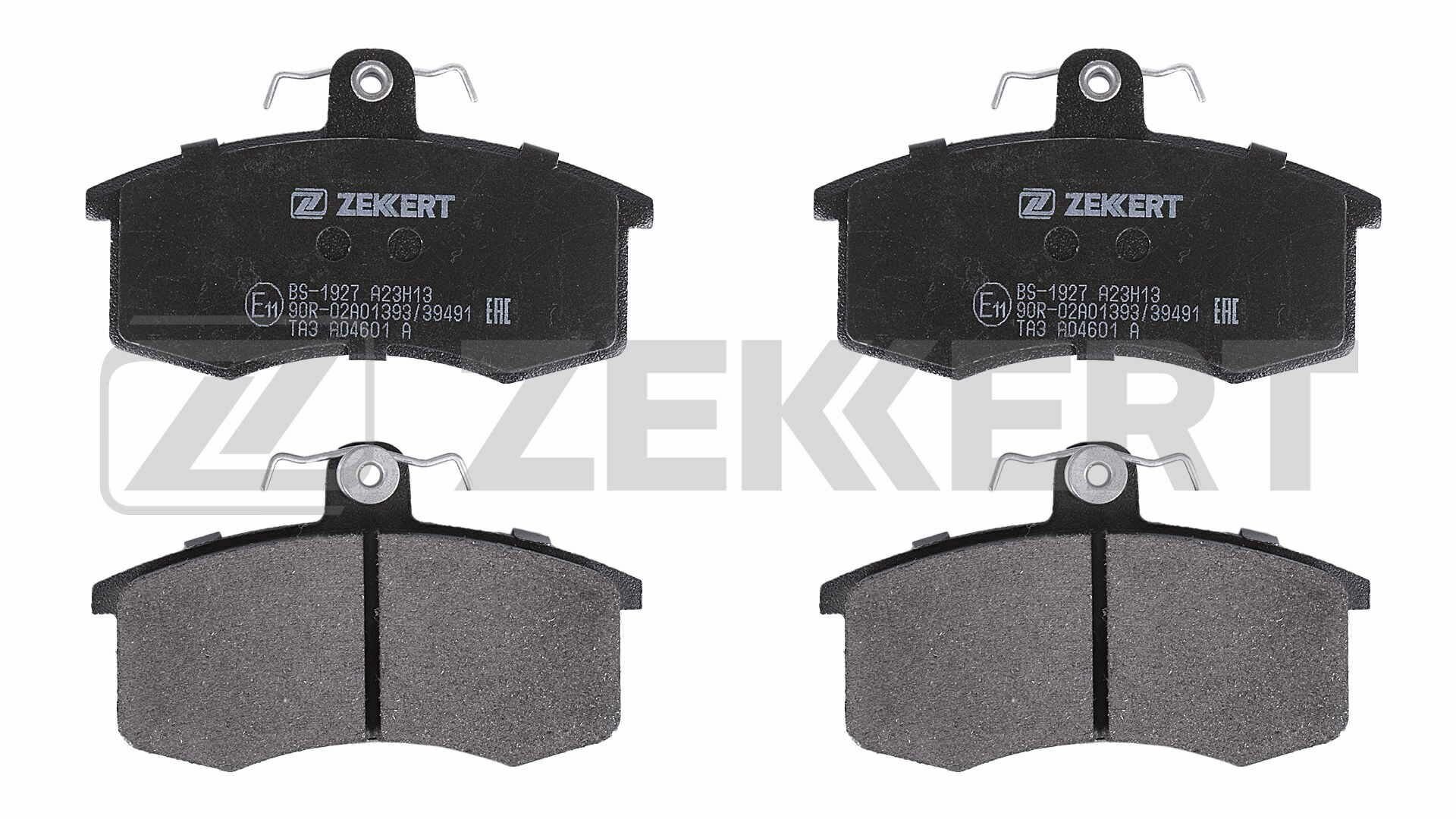 Колодки тормозные дисковые передние для ВАЗ Лада 2108 2109 2113 2114, 21099 2115, 2110, 2112, Гранта BS-1927 ZEKKERT