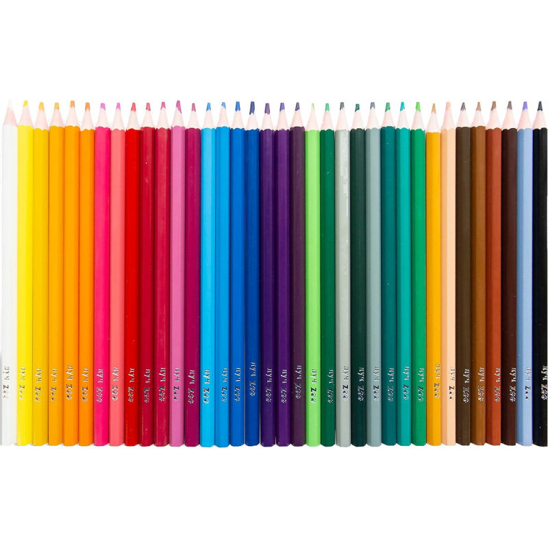 Карандаши цветные Луч ZOO, 36 цветов, шестигранные, пластиковые, 31С 1998-08