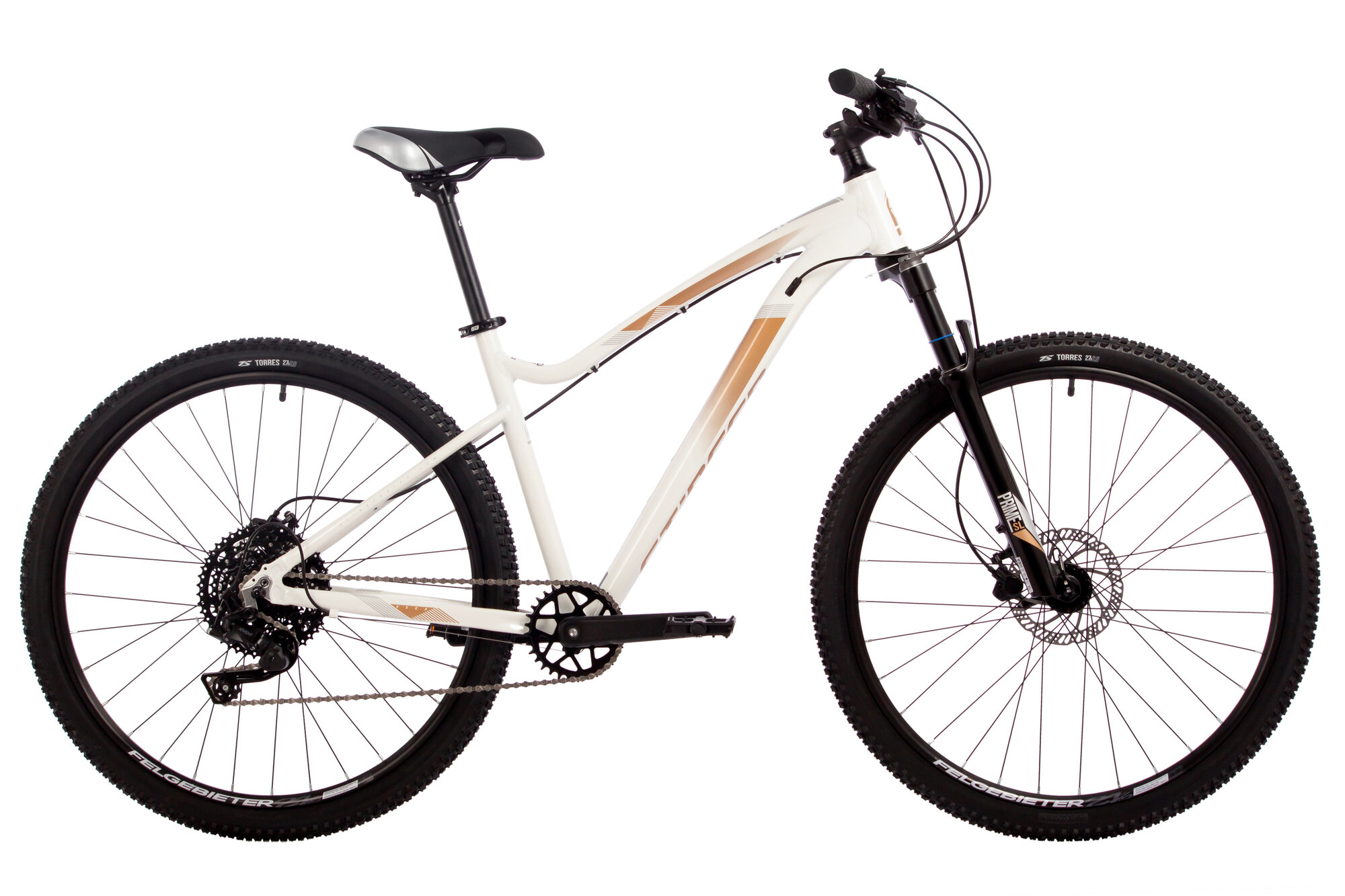 Велосипед STINGER Vega Evo 27.5 2024 (требует финальной сборки), Цвет белый, Размер 15"