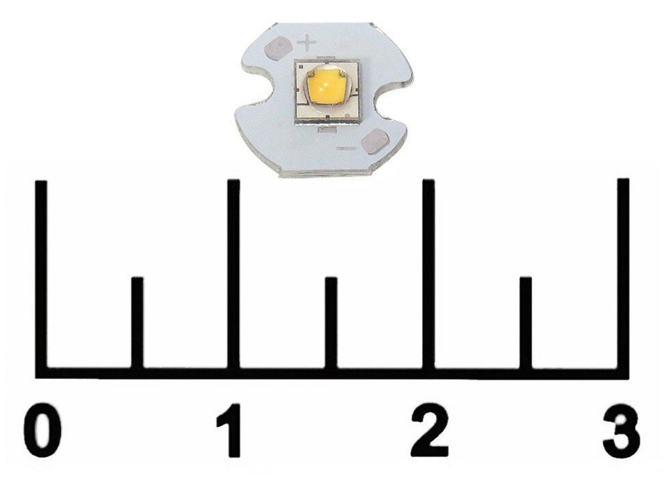 Светодиод LED 10W белый T6 10мм Cree 4000K