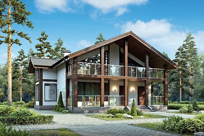 Проект дома Plans-73-51 (211 кв. м, кирпич)