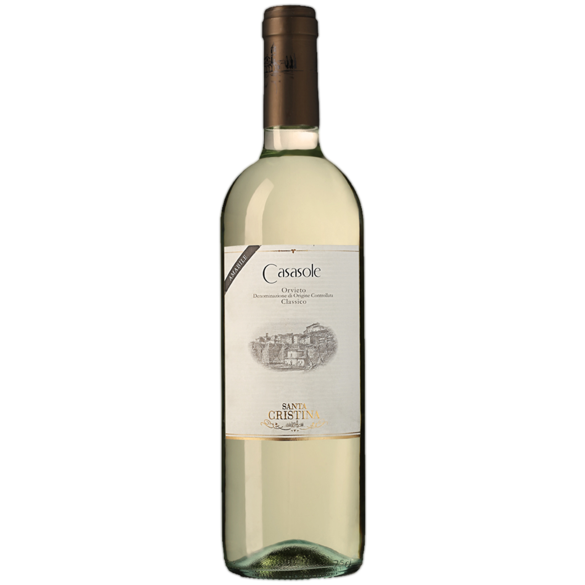 Вино Santa Cristina "Casasole" Orvieto Classico, белое, полусладкое, 0,75 л