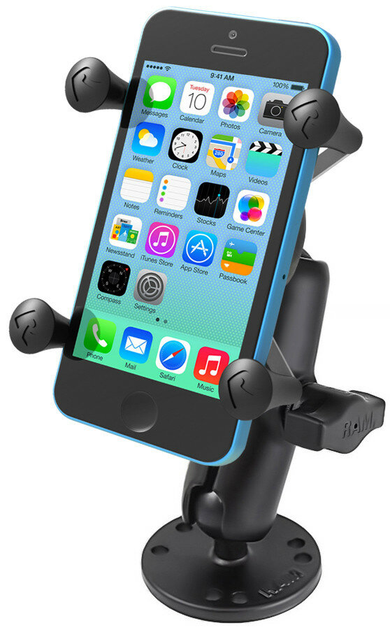 RAM-B-138-UN7U крепление RAM X-GRIP для 4"-5,5" смартфонов, муфта 95 мм круг, шары 25 мм (1")