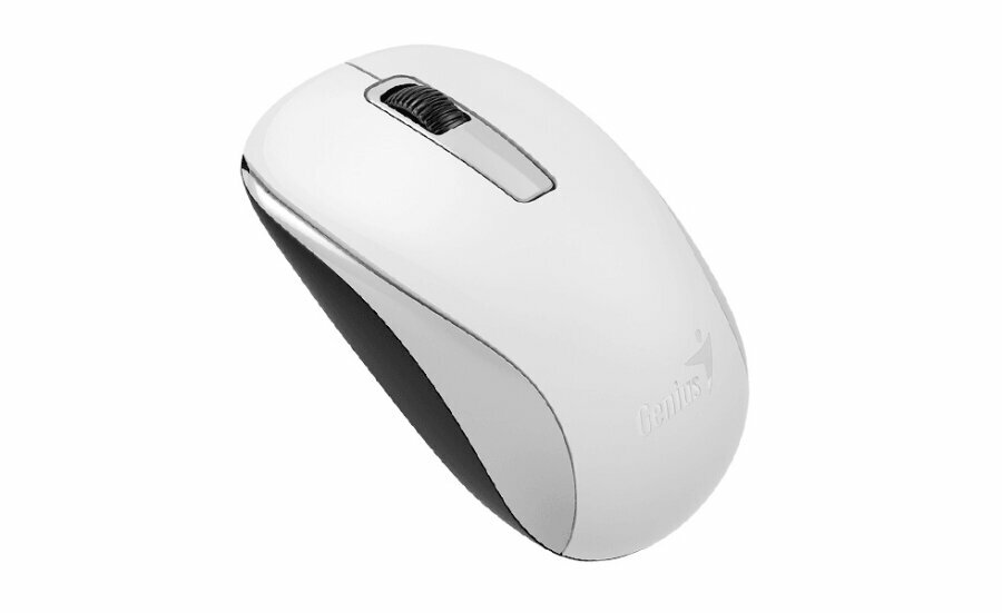 Мышь беспроводная Genius NX-7005, мини-ресивер, сенсор Blue Eye, оптическая, разрешение 800-1600 dpi, SmartGenius. Цвет: белый
