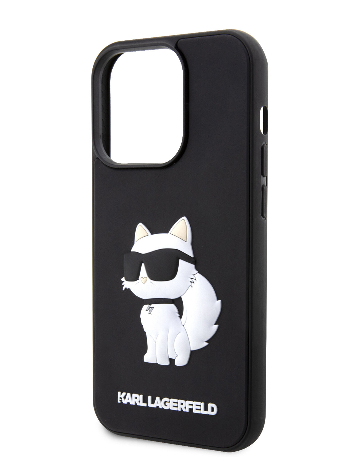 Lagerfeld для iPhone 13 Pro чехол 3D Rubber NFT Choupette Hard Black