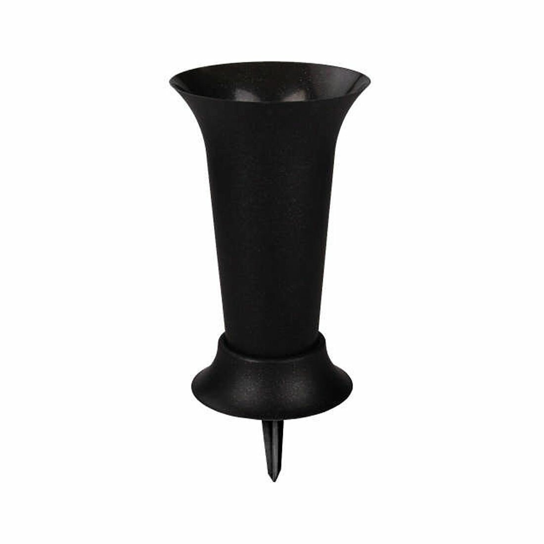 Ваза для цветов под срезку с колышком (черн) h=410 мм. d=190мм. Альтернатива М5143