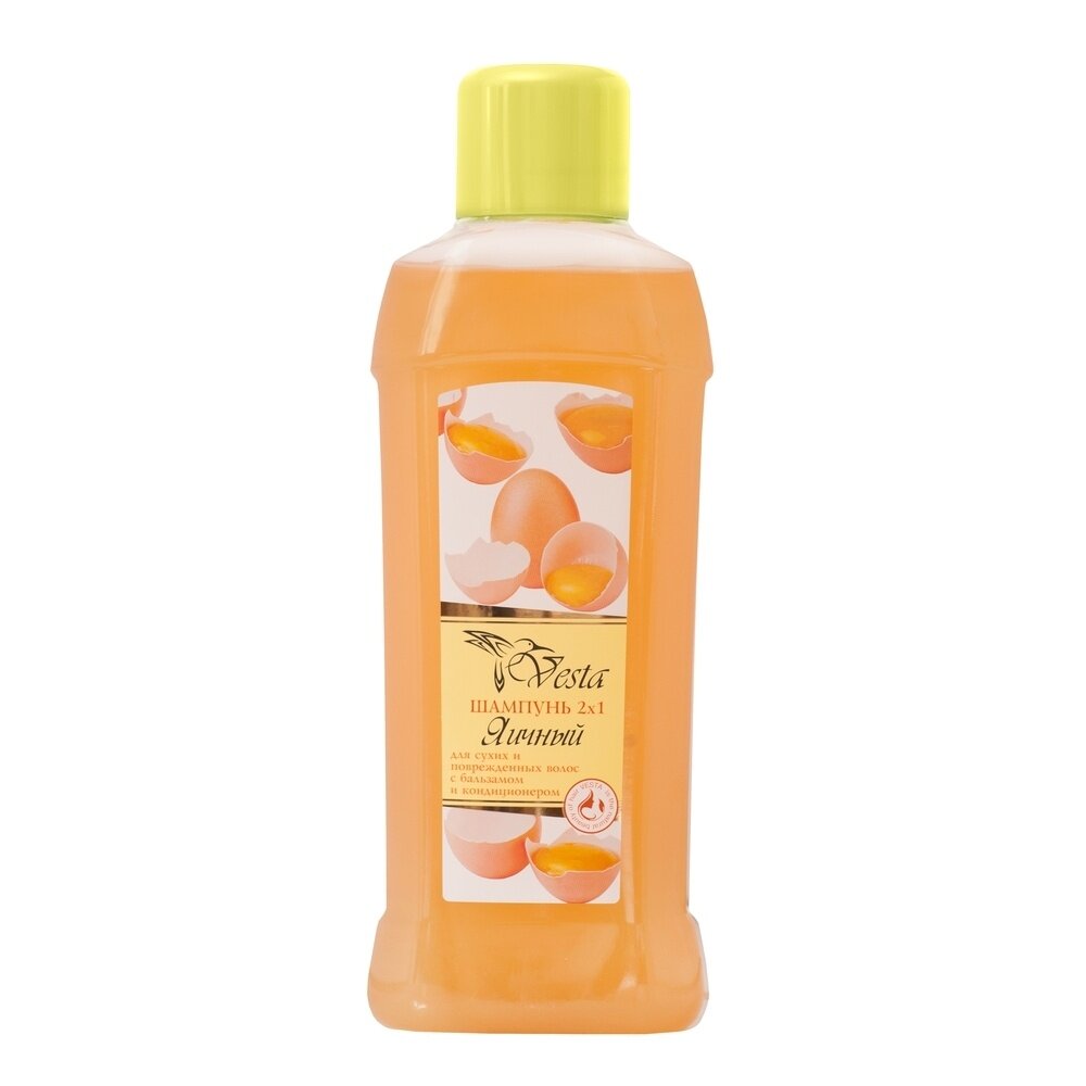 Шампунь VESTA Яичный, для сухих и поврежденных волос, 1 л