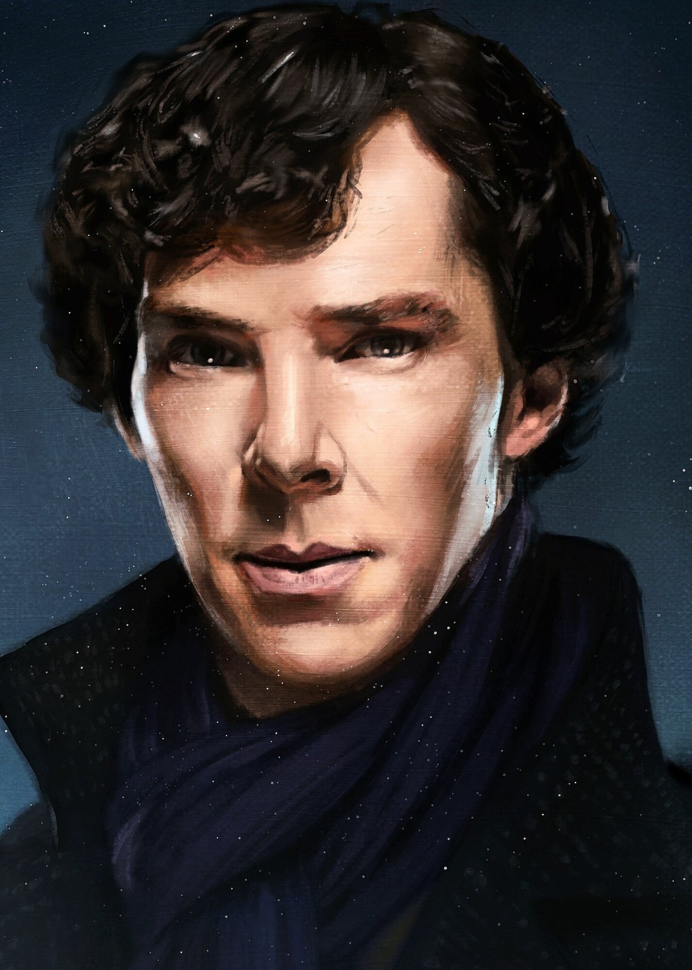 Картина с актером Голливуда "Бенедикт Камбербэтч"