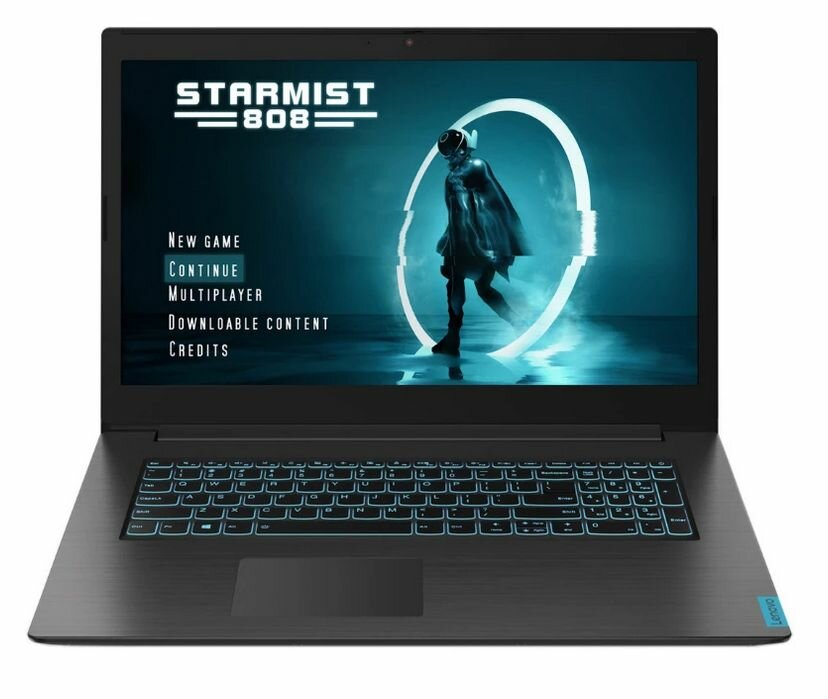 17,3" Ноутбук Lenovo IdeaPad Gaming L340-17IRH (81LL003JRK) черный - 1920x1080, IPS, Intel Core i7-9750H, ядра: 6 x 2,6 ГГц, 8 ГБ, HDD 1024 ГБ, NVIDIA GeForce GTX 1050 (4 ГБ), W10Pro