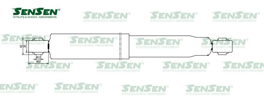 SENSEN 12140302 Амортизатор задний chevrolet captiva