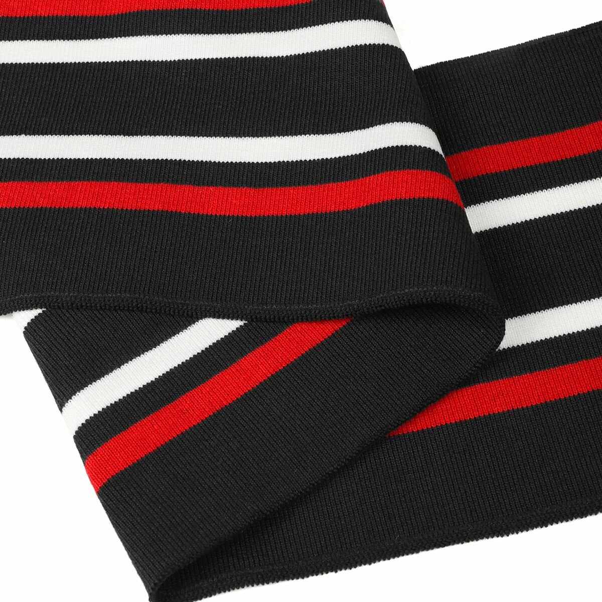 Подвяз трикотажный (2 шт) 14 х 100 см цв. черный/красный/белый