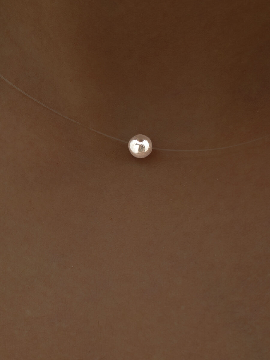 Колье, серебро, 925 проба, родирование