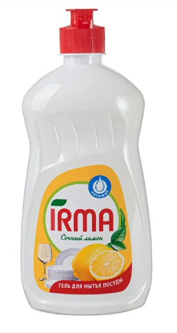Гель для мытья посуды, IRMA, 450 г, в ассортименте
