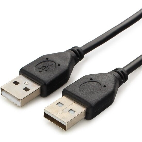 Кабель Cablexpert USB2.0 USB-A(M)/USB-A(M), экран, 28/26AWG, медь, Pro, 0.6м, черный