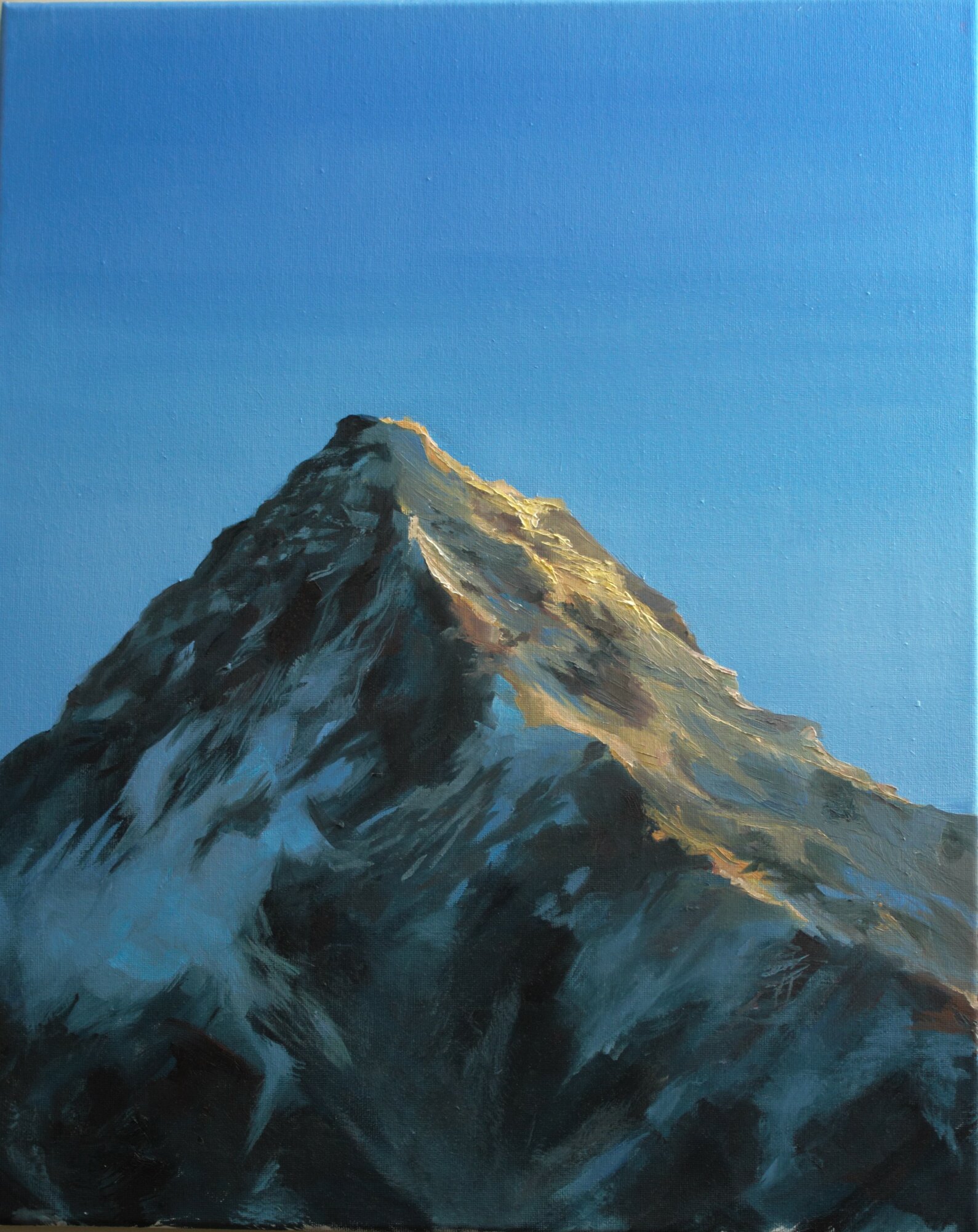 "Аннапурна", горный пейзаж картина маслом на холсте, интерьерная картина
