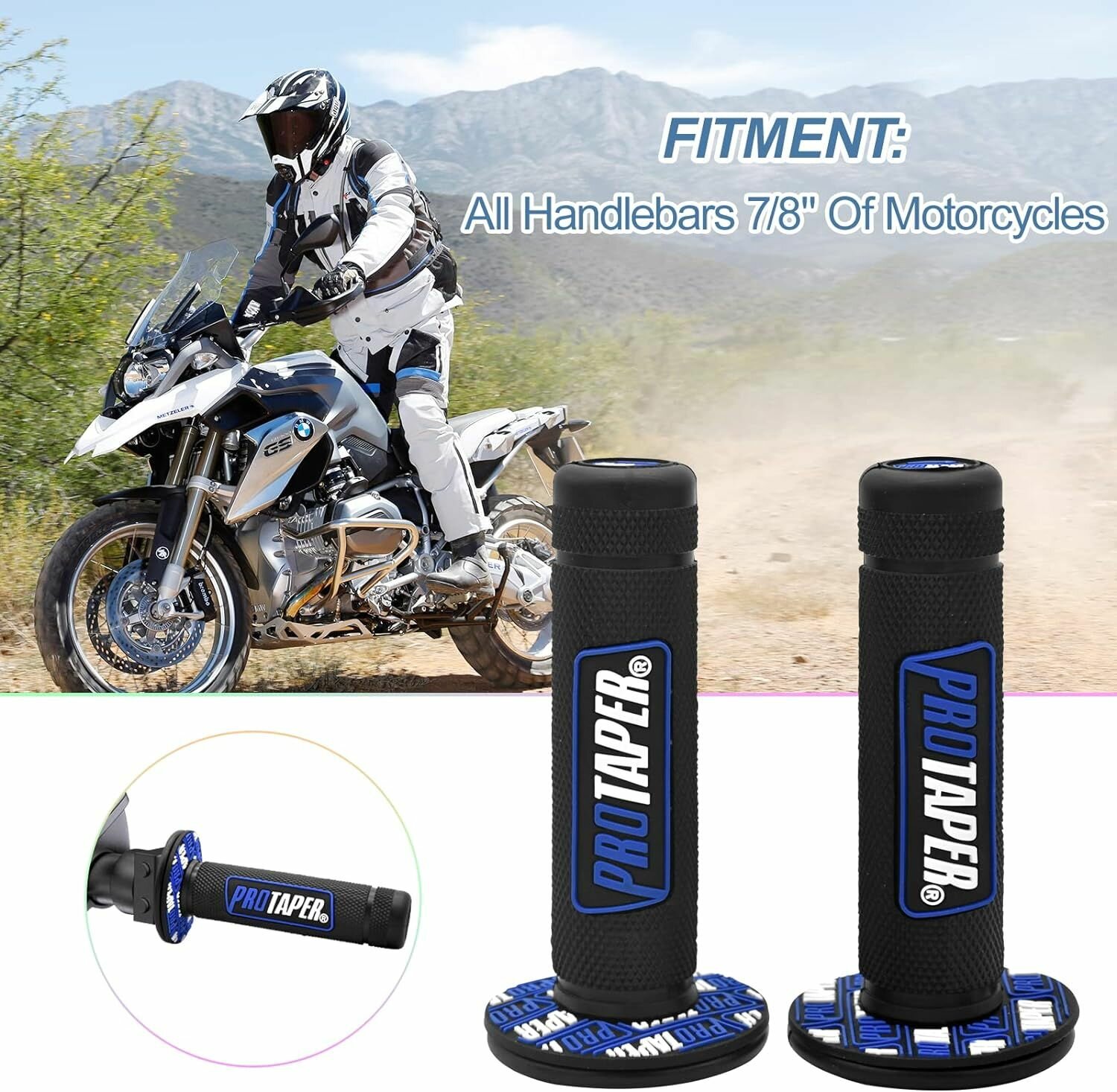 Ручки руля для мотоцикла, питбайка (грипсы)