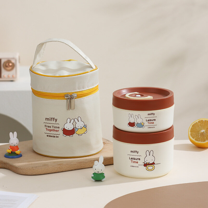 Ланч-бокс MIFFY из нержавеющей стали пищевого класса с сумкой для работы, герметичный, для разогрева в микроволновке