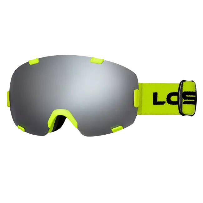 Маска горнолыжная LosRaketos APEX GREY SILVER арт 21308 YELLOW