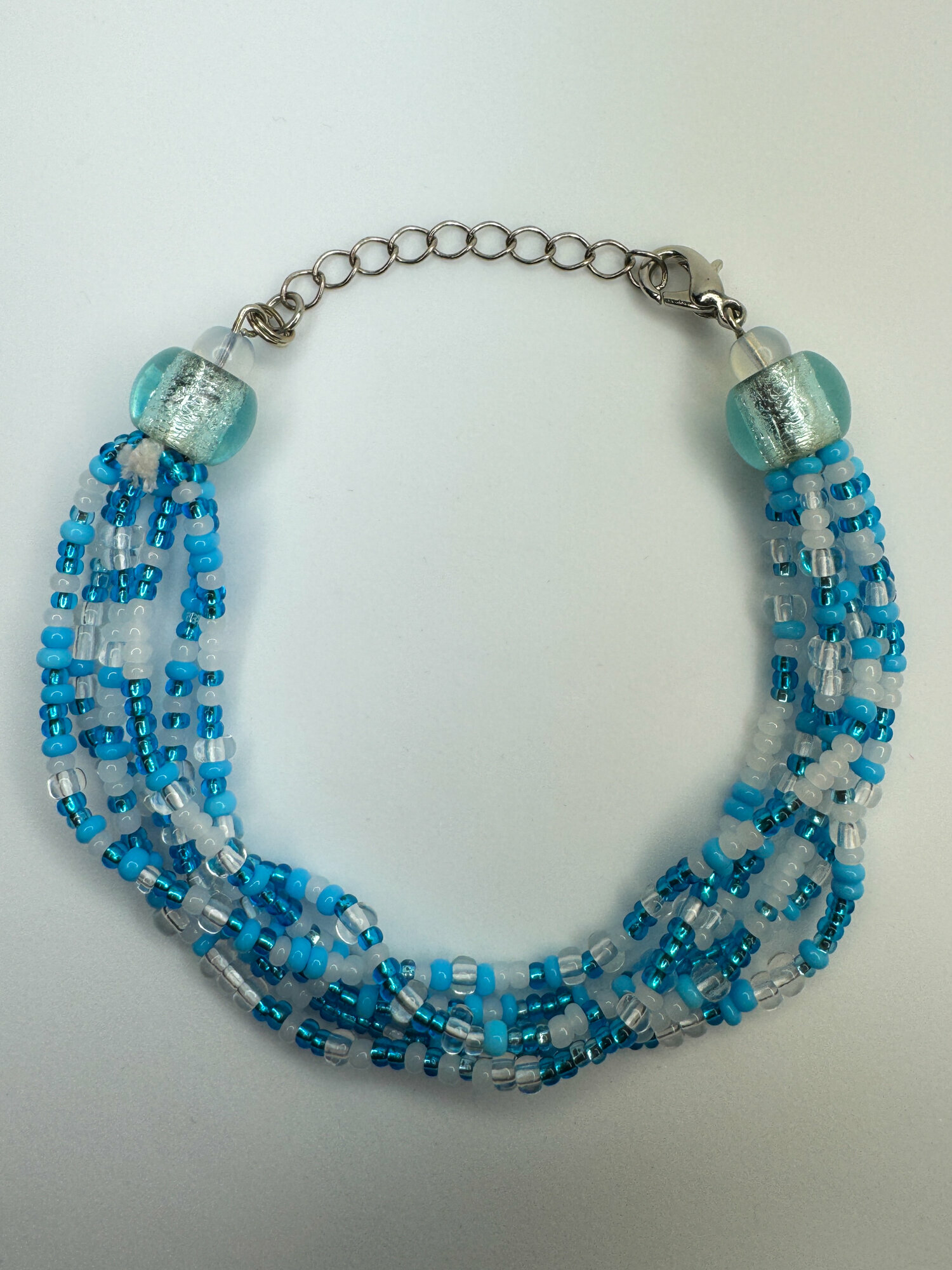 Браслет Bohemia Style, стекло, хрусталь, богемское стекло, бисер