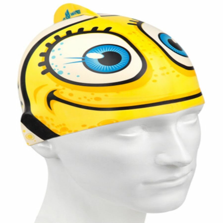 Детская шапочка для плавания в форме рыбки из силикона сделает занятия в бассейне не только комфортными, но и веселыми