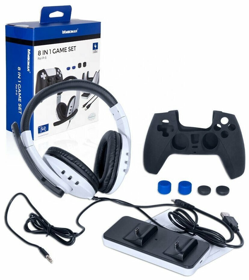Набор аксессуаров MIKIMAN 8in1 Game Set для PS5 (MKP-0592)