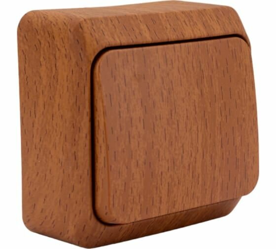 Выключатель одноклавишный наружный этюд бук BA10-001T Systeme Electric