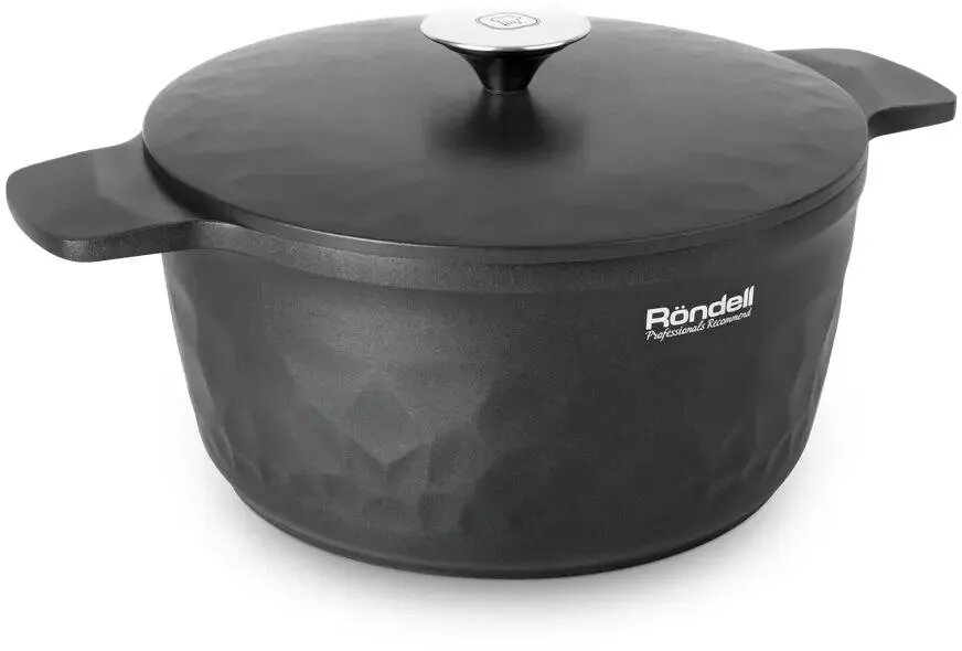 RDA-1254 / Кастрюля Rondell ArtDeco RDA-1254, 4.8л, с крышкой, черный
