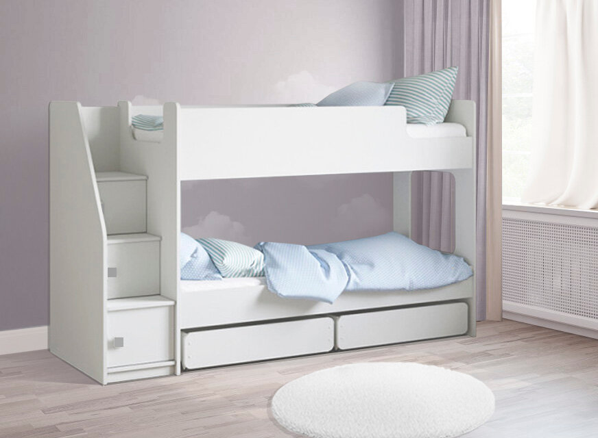 Двухъярусная кровать Л-К502.42 Белый Белый