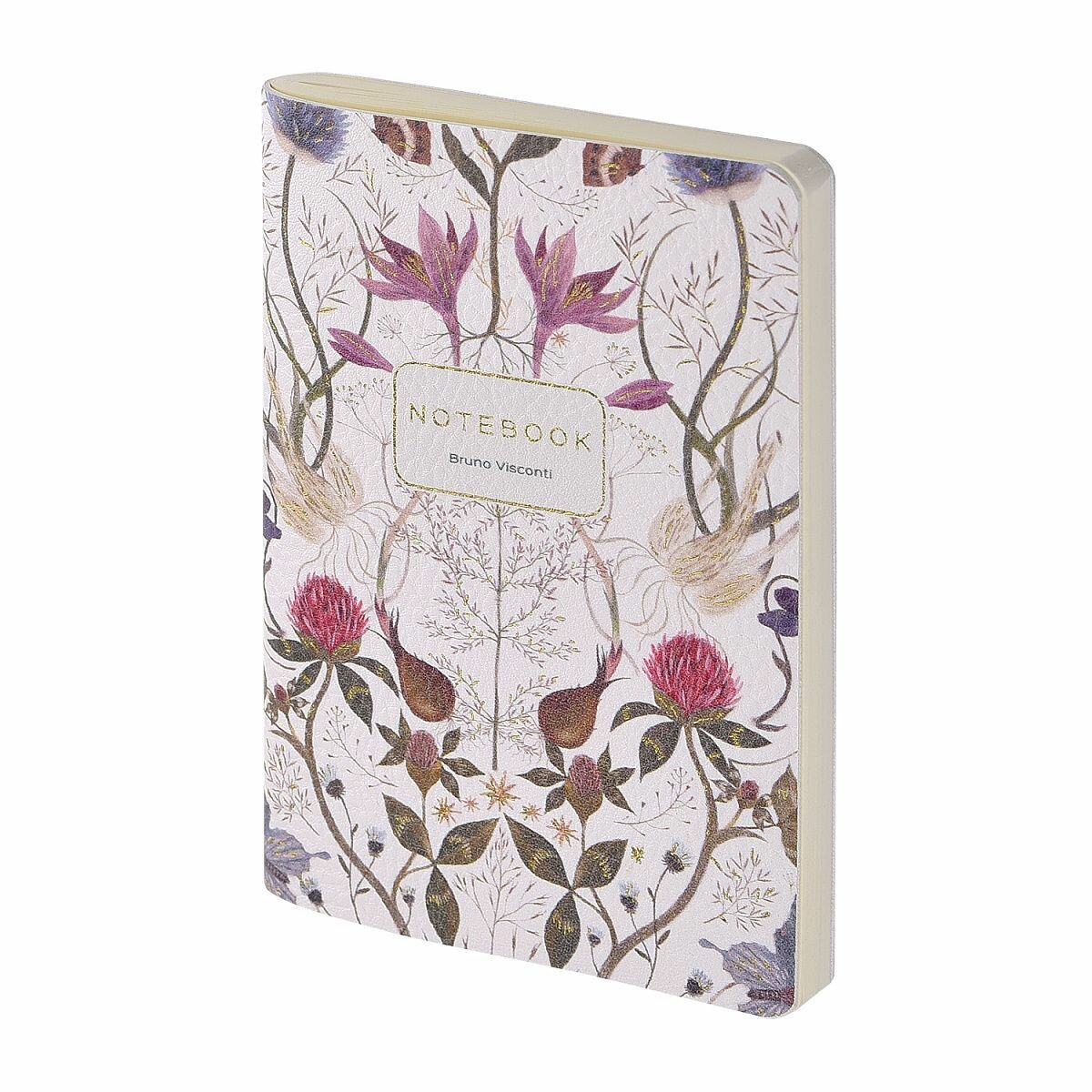 Тетрадь А6 BrunoVisconti "Symmetrical Flora" 60 л, линейка